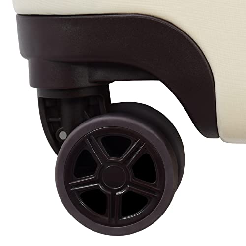 London Fog Brentwood II 25" Expandable HARDSIDE Spinner, Cream, Inch