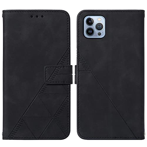 Fashion with Card Slot Stitching Leather Case Business Decompression Mobile Phone Flip Back Cover (Black,for Infinix Smart 5)