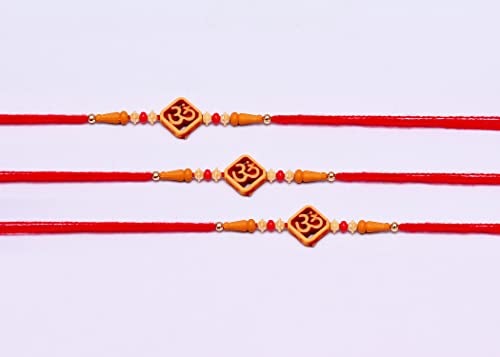 AVN GROUP Set of 2 Rakhi for Brother Om Design Rakhi/ Beads Rakhi for Brother Raksha Bandhan Gift for Brother