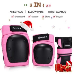 Gonex Size S Roller Skates with Protective Gear Set S - Skateboard Elbow Pads Knee Pads with Wrist Guards for Kids