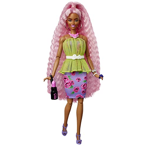 Barbie Extra Deluxe Doll & Accessories Set with Pet, Mix & Match Pieces for 30+ Looks, Multiple Flexible Joints, Gift for Kids 3 Years Old & Up