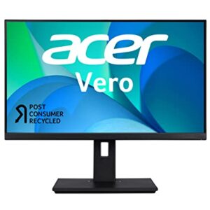 Acer Vero BR277 bmiprx 27” Full HD IPS Zero-Frame Monitor with Adaptive-Sync | 75Hz Refresh Rate | 4ms | EPEAT Silver | Made with Post-Consumer Recycled (PCR) Material (Display Port, HDMI 1.4 & VGA)