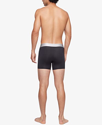 Calvin Klein Men's Reconsidered Steel Micro 3-Pack Boxer Brief, Black, Black, Black, Large