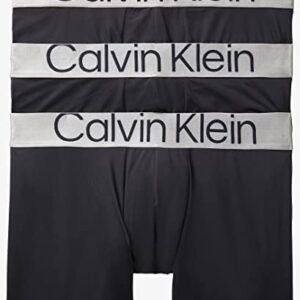 Calvin Klein Men's Reconsidered Steel Micro 3-Pack Boxer Brief, Black, Black, Black, Large