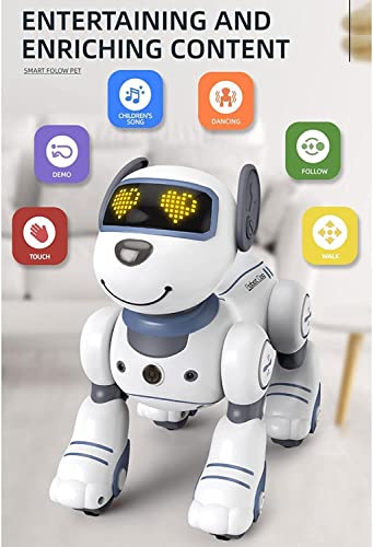 ZWXC Remote Controlled Dog Toy for Child, Interactive Dance Dog Robot Remote Control, Spilled Support, Dancing with Music