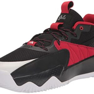 adidas Unisex Dame Certified Basketball Shoe, Better Scarlet/White/Black, 13 US Men