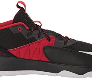 adidas Unisex Dame Certified Basketball Shoe, Better Scarlet/White/Black, 13 US Men