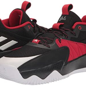 adidas Unisex Dame Certified Basketball Shoe, Better Scarlet/White/Black, 13 US Men