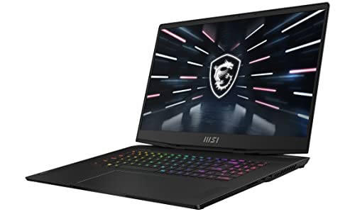 MSI Stealth GS77 17.3" 120Hz 4K UHD IPS Gaming Laptop (Intel i9-12900H 14-Core, 64GB DDR5, 2x8TB PCIe SSD RAID 0 (16TB), GeForce RTX 3080 Ti 16GB, Per Key RGB Backlit, Killer WiFi 6E, Win11Pro) w/Hub