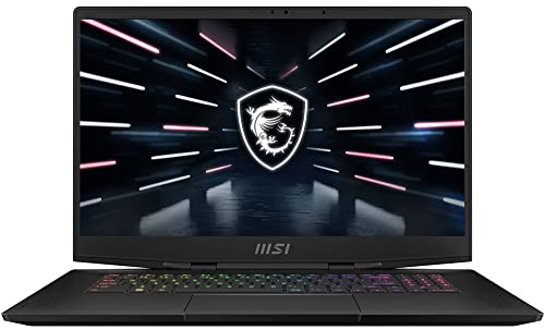 MSI Stealth GS77 17.3" 120Hz 4K UHD IPS Gaming Laptop (Intel i9-12900H 14-Core, 64GB DDR5, 2x8TB PCIe SSD RAID 0 (16TB), GeForce RTX 3080 Ti 16GB, Per Key RGB Backlit, Killer WiFi 6E, Win11Pro) w/Hub