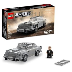 lego speed champions 007 aston martin db5 76911 building toy set featuring james bond for kids, boys and girls ages 8+ (298 pieces), 10.32 x 5.55 x 2.4 inches