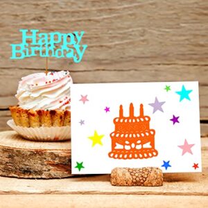 30 Pieces Dies Cut, Metal Happy Birthday Cake Cutting Dies Happy Birthday Balloons Cake Stencils Cutting Dies for Birthday Party Card Making Balloons Party Invitation Card Album Scrapbooks Crafts