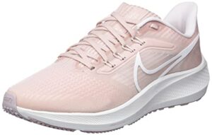 nike women's air zoom pegasus 39 running shoes, pink oxford/summit white, 9.5 m us