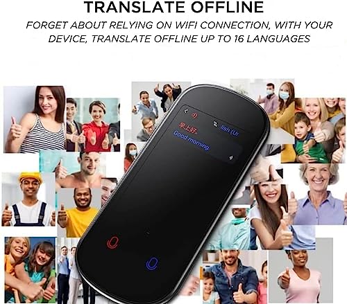 Dododuck 4 Translator Device: Real-Time & Offline Voice and Image Translations - 138 Languages, EU Optimized, 3-inch Touchscreen, 180hr Battery - Essential for Travel & Business