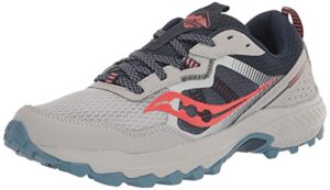 saucony women's excursion tr16 hiking shoe, concrete/night, 9 wide