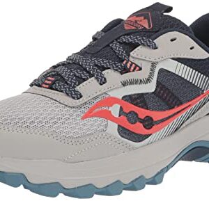 Saucony Women's Excursion TR16 Hiking Shoe, Concrete/Night, 9 Wide