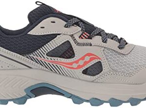 Saucony Women's Excursion TR16 Hiking Shoe, Concrete/Night, 9 Wide