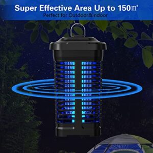 Bug Zapper,4300V 20W AoliGer Electric Outdoor Indoor Mosquito Killer Mosquito Trap Fly Zapper Insect Killer with Light Sensor, 2300 Sq.Ft Coverage