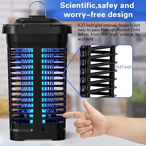 Bug Zapper,4300V 20W AoliGer Electric Outdoor Indoor Mosquito Killer Mosquito Trap Fly Zapper Insect Killer with Light Sensor, 2300 Sq.Ft Coverage