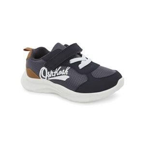 oshkosh b'gosh boy's retra sneaker, navy, 8 toddler