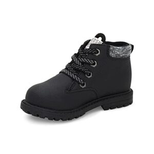 oshkosh b'gosh boy's ramon fashion boot, black, 9 toddler