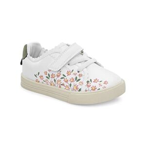 OshKosh B'Gosh Girls Sweetie Sneaker, White/Multi, 8 Toddler