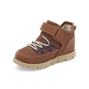 oshkosh b'gosh boy's allister fashion boot, brown, 11 little kid