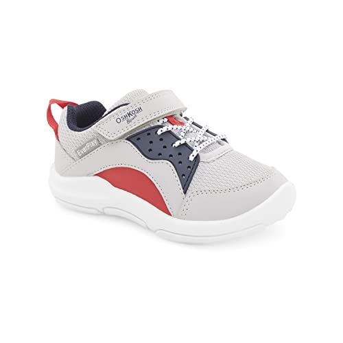 OshKosh B'Gosh Boy's Jago Sneaker, Grey, 8 Toddler