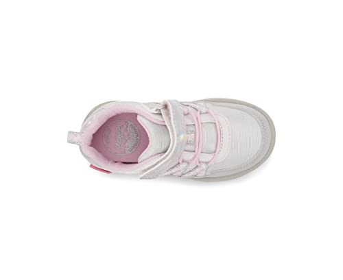 OshKosh B'Gosh Girls Sevvy Sneaker, Silver, 5 Toddler