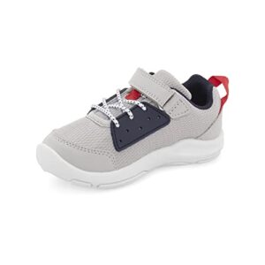 oshkosh b'gosh boy's jago sneaker, grey, 11 little kid