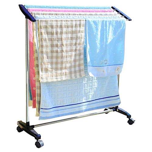 zongshengshop Drying Rack Small Drying Rack Floor-Folding Indoor Drying Towel Rack Balcony Moving Bay Window Mini Drying Rack Creative Clothesline Clothes Drying Rack