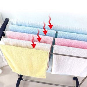 zongshengshop Drying Rack Small Drying Rack Floor-Folding Indoor Drying Towel Rack Balcony Moving Bay Window Mini Drying Rack Creative Clothesline Clothes Drying Rack