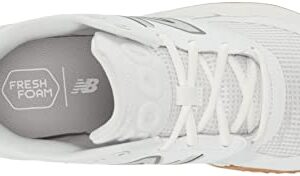 New Balance Men's Fresh Foam 3000 V6 Turf-Trainer Baseball Shoe, White/White/Gum, 9.5