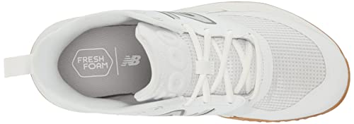 New Balance Men's Fresh Foam 3000 V6 Turf-Trainer Baseball Shoe, White/White/Gum, 9.5