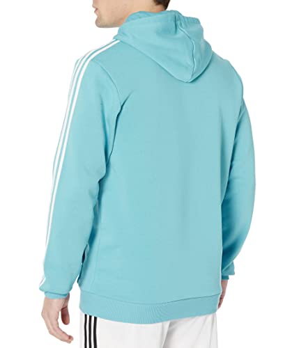 adidas Men's Essentials Fleece 3-stripes Hoodie, Preloved Blue, XX-Large