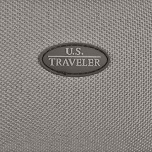 U.S. Traveler Rio Rugged Fabric Expandable Carry-on Luggage Set, Grey, 2 Wheel