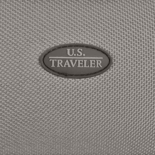 U.S. Traveler Rio Rugged Fabric Expandable Carry-on Luggage Set, Grey, 2 Wheel