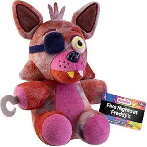 funko plush jumbo: five nights at freddy's tiedye - foxy 10", multicolor, one size (66871)