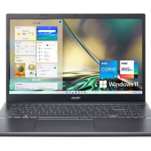 Acer Aspire 5 A515-57-53T2 Slim Laptop | 15.6" Full HD IPS Display | 12th Gen Intel Core i5-1235U | 8GB DDR4 | 512GB NVMe SSD | 802.11ax Wi-Fi 6 | Thunderbolt 4 | Backlit Keyboard | Windows 11 Home