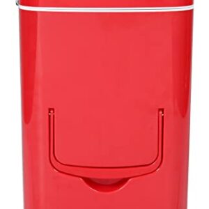 Frigidaire EFMIS175-RED Portable Mini Fridge-Retro Extra Large 9-Can Travel Compact Refrigerator, 5L, RED