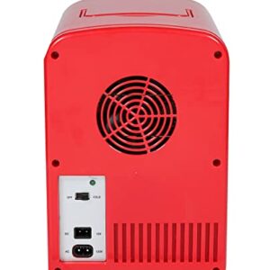 Frigidaire EFMIS175-RED Portable Mini Fridge-Retro Extra Large 9-Can Travel Compact Refrigerator, 5L, RED