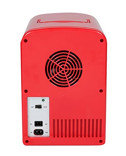 Frigidaire EFMIS175-RED Portable Mini Fridge-Retro Extra Large 9-Can Travel Compact Refrigerator, 5L, RED