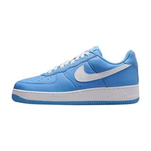 nike mens air force 1 low retro, university blue/white, 10.5