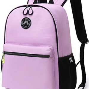 Lohol Lightweight & Casual Daypacks for Men, Women & Students, Perfect Daily Backpack for School, Work, and Travel (Light Purple)