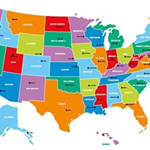 Map - United States of America 2022 Wall Poster with Push Pins