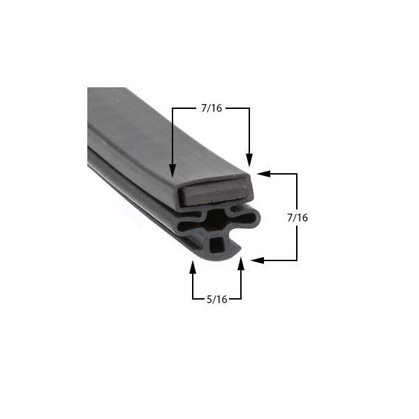 Passeal – 7x28-1-2 Door Gasket Size - 24 1/4 x 59 3/4 - Kelvinator Door Seal for Cooler or Freezer – Compatible with Kelvinator 7x28-1-2 Refrigeration Gasket