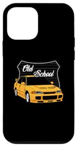 iphone 12 mini import racer, japanese tuner car, men's old school hot rod case