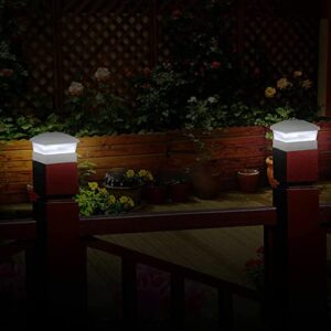 JSBDPHW Modern Minimalist LED Pillar Lamp Outdoor Solar Column Light Waterproof IP65 Villa Courtyard Post Light Garden Wall Decorative Lighting Fixtures