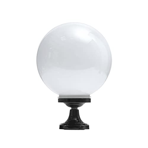 JSBDPHW Creative Spherical E27 Pillar Lamp Acrylic Lampshade Outdoor Fence Column Light Villa Courtyard Gate Column Light Lawn Decorative Lighting Fixtures