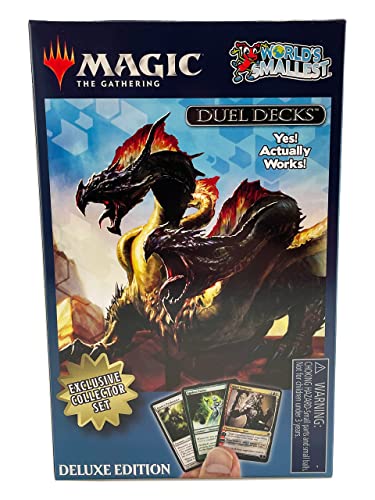 World’s Smallest Magic: The Gathering Exclusive Collector Set Featuring Ajani VS. Nicol Bolas and Heroes VS. Monsters Duel Decks, MTGCollector